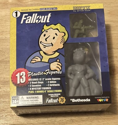 Fallout Nanoforce Series 1 Army Builder 13 Plastic Figures Emce Toys ...
