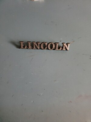 Lincoln Emblem/Name Badge 1970s Logo OEM Original Vintage | eBay