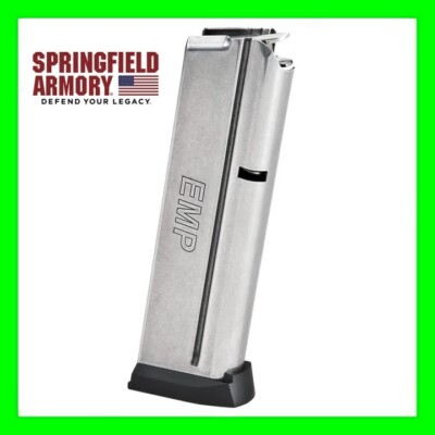 Springfield 1911 EMP 9mm Compact 9 Round OEM Stainless Magazine 9rd Mag ...