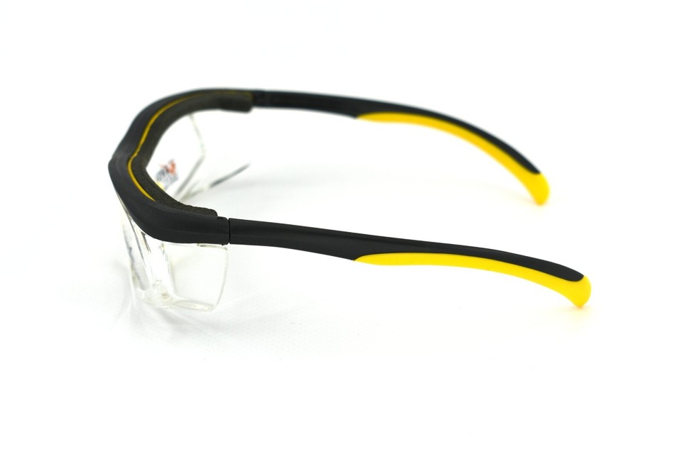 Saftey glasses Honeywell Uvex SW06 Titmus Eyewear, Clear,Black Yellow ...