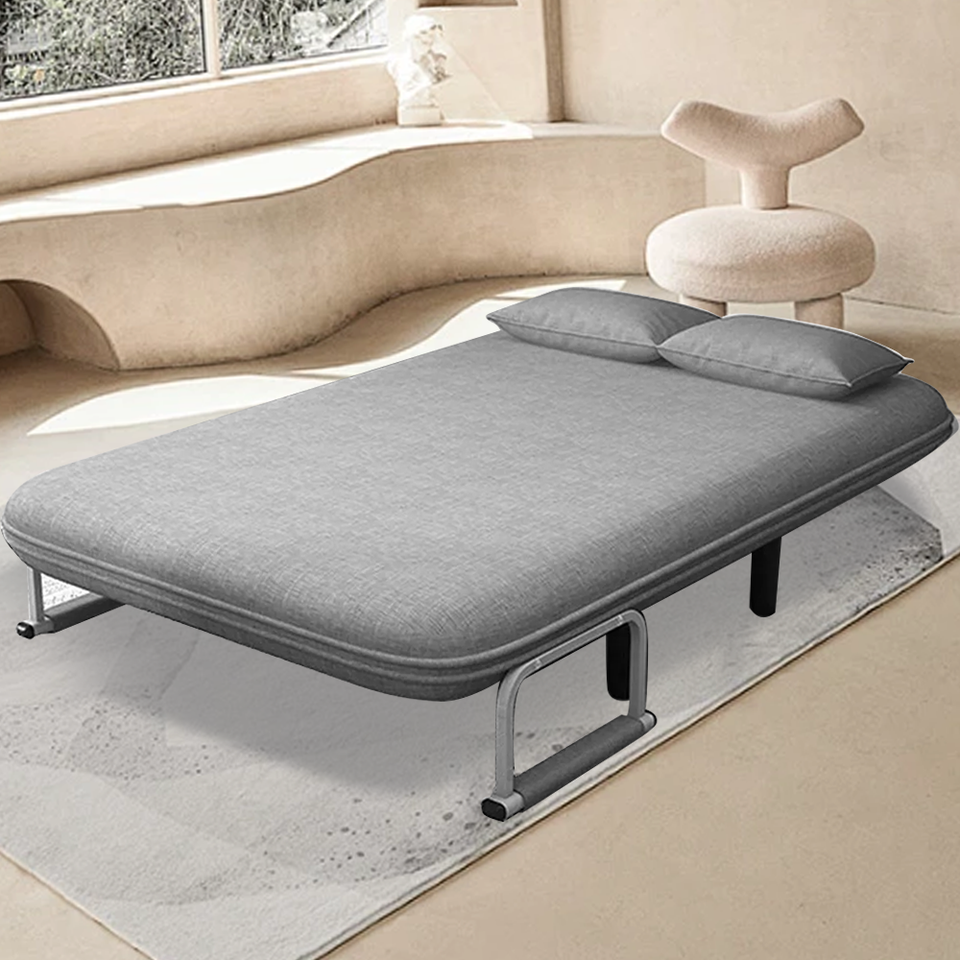 190CM Double Fabric Sofa Bed Sleeper Couch Sofabed Settee Recliner Beds ...