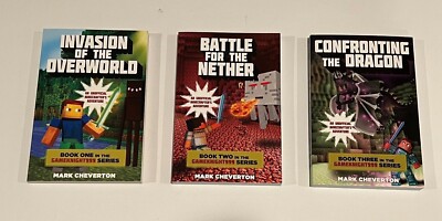 Mark Cheverton HAND SIGNED MINECRAFT BOOK 3 SET LOT GAMEKNIGHT999 ...