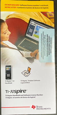 Texas Instruments Ti-nspire CX Single User Student Software License ...