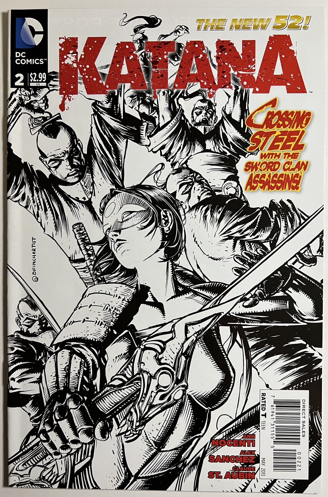 Katana 2 David Finch 1:25 Variant NM DC Comics 2013 | eBay