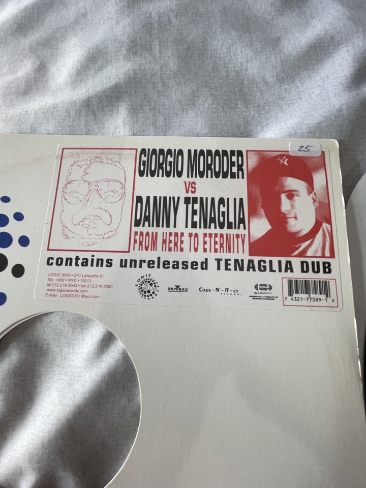 Giorgio Moroder vs Danny Tenaglia - From Here to Eternity 12" lp 74321 ...