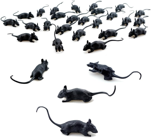 25 PCS Black Plastic Fake Rats for Prank Party | eBay