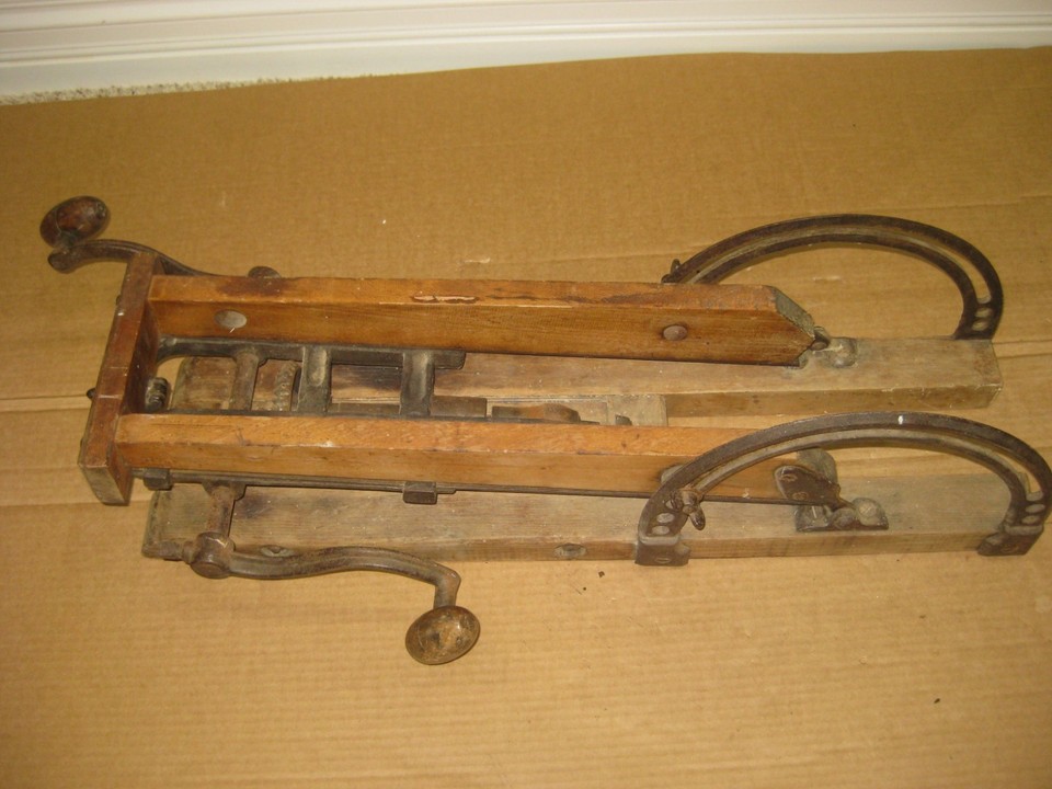 Antique Vintage Foldable James Swan Co Boring Machine Barn Beam Post ...