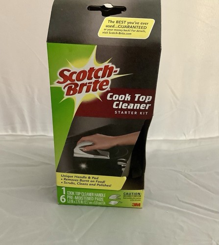 3M Scotch Brite Cook Top Cleaner Starter Kit (1 Handle & 6 pads) | eBay