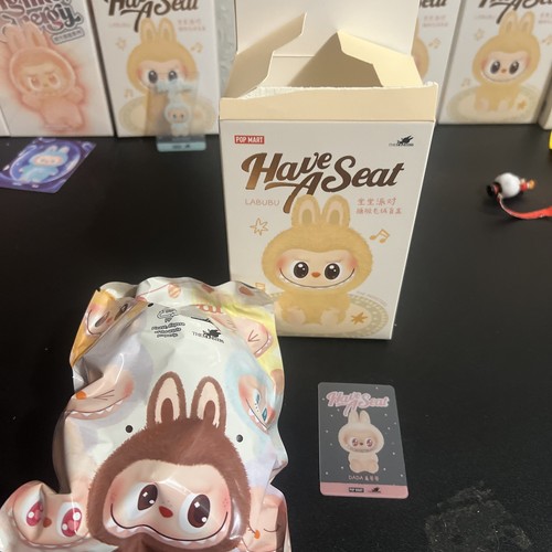 Authentic Pop Mart Labubu The Monsters Have A Seat Pink Plush DADA *US ...