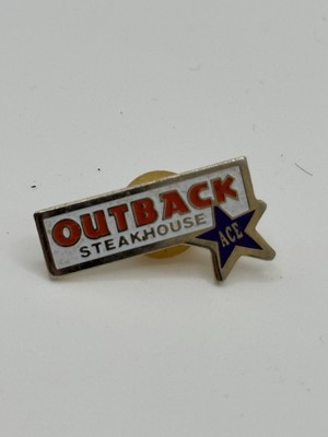 Outback Steakhouse Pin Ace Pin with Star Waitress / Waiter Employee ...
