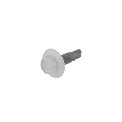 Pack of 10 Shale Grey 10g x 16mm Hex Flange Metal Self Drilling Fencing ...