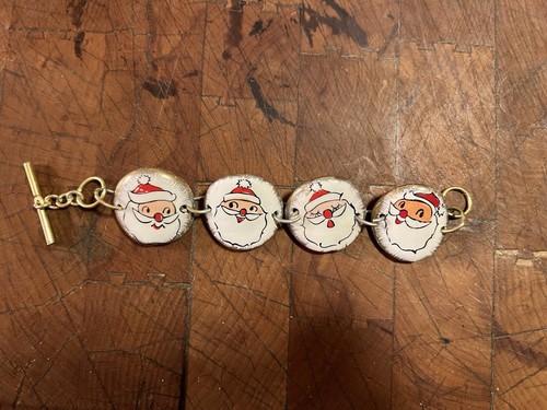 Vintage Holt Howard Santa Head Bracelet Stamped 1959 | eBay