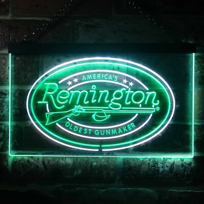 Remington Led Neon Light Sign for Guns and Ammo Firearms Shop Bar Club ...