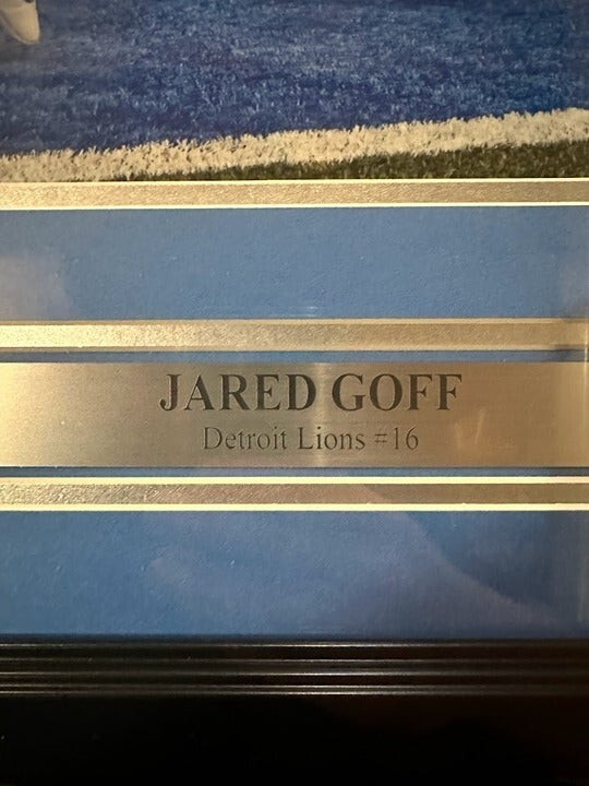 Jared Goff signed autographed Detroit Lions 16x20 Photo Framed Fanatics ...