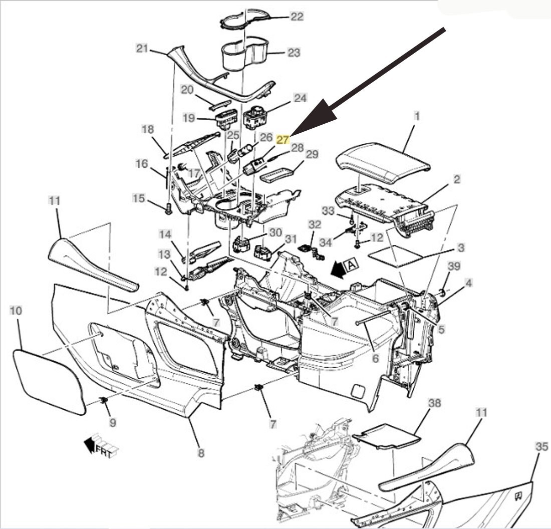 84466390 Multimedia Port Receptacle Acadia Escalade Silverado Sierra ...