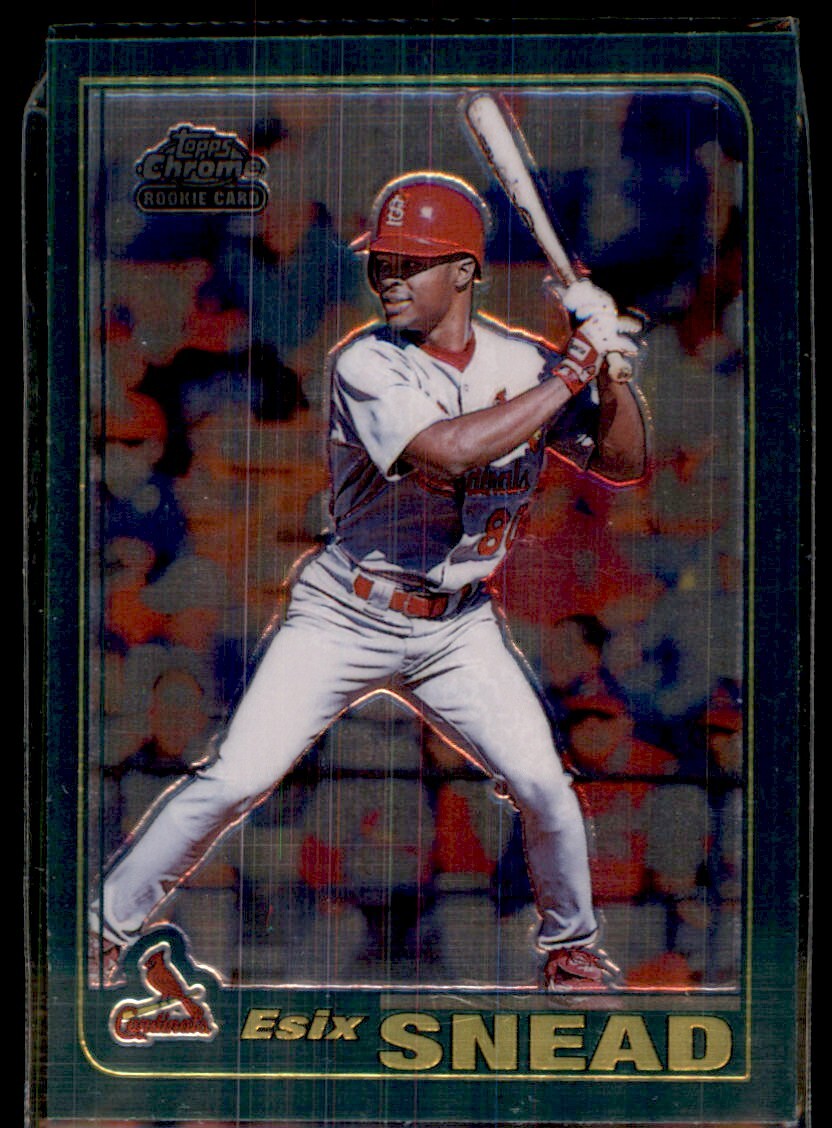 2001 TOPPS TRADED & ROOKIES CHROME ESIX SNEAD ST. LOUIS CARDINALS #T248 ...