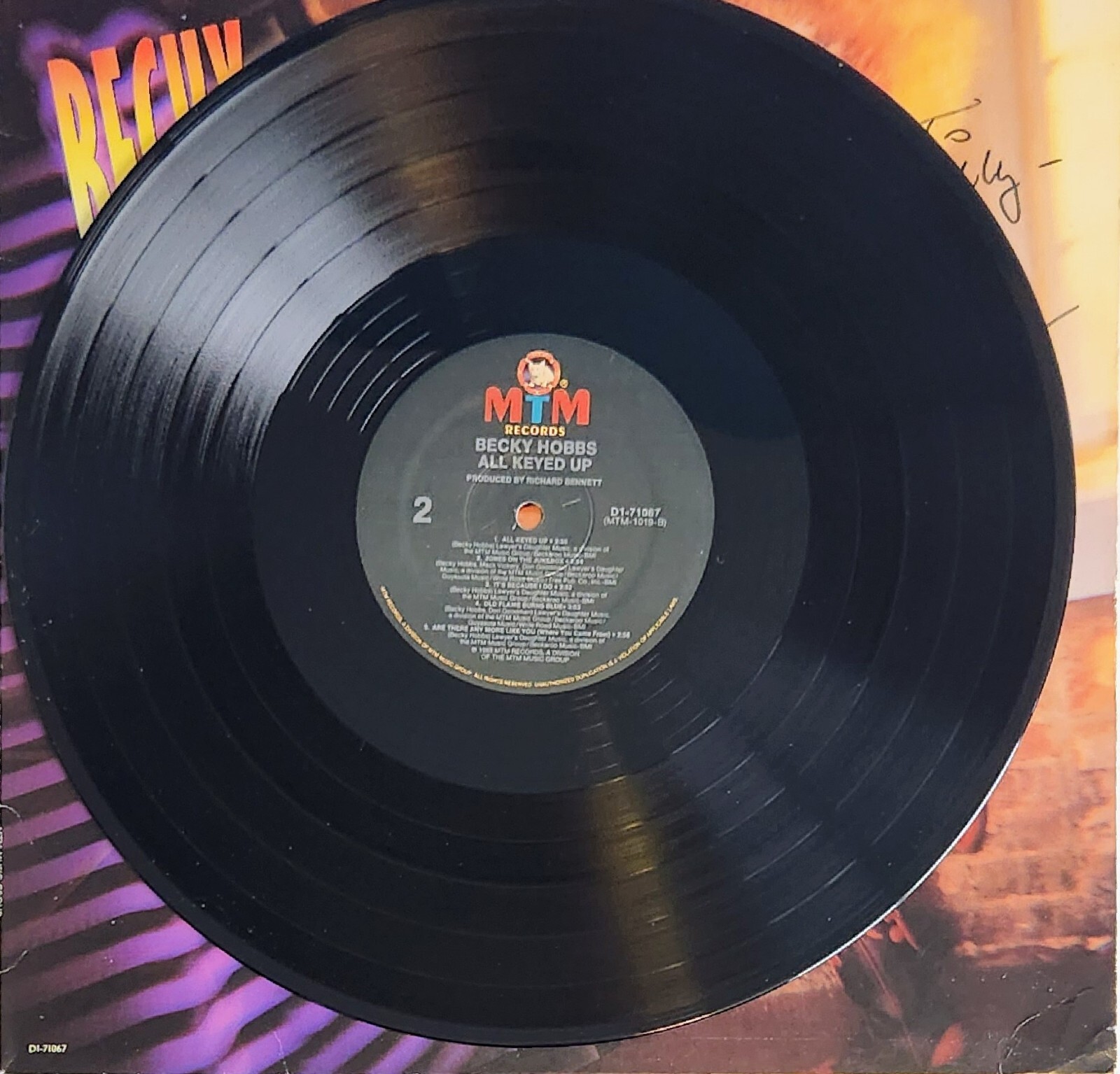 Becky Hobbs All Keyed Up Autographed | eBay