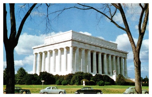 Washington, D.C. Lincoln Memorial Street View 1940-50's Postcard | eBay