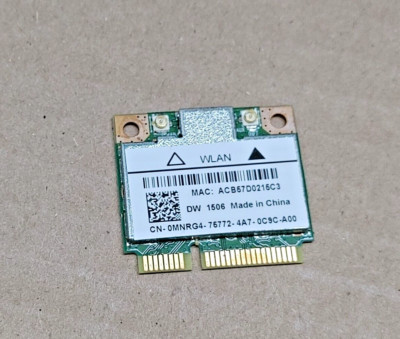 Dell Wireless 1506 DW1506 WiFi 802.11 b/g/n Half-Height Mini-PCI ...
