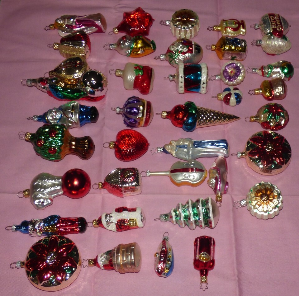 Lot of 38 Vintage West German Blown Inge Glass Christmas Ornaments | eBay