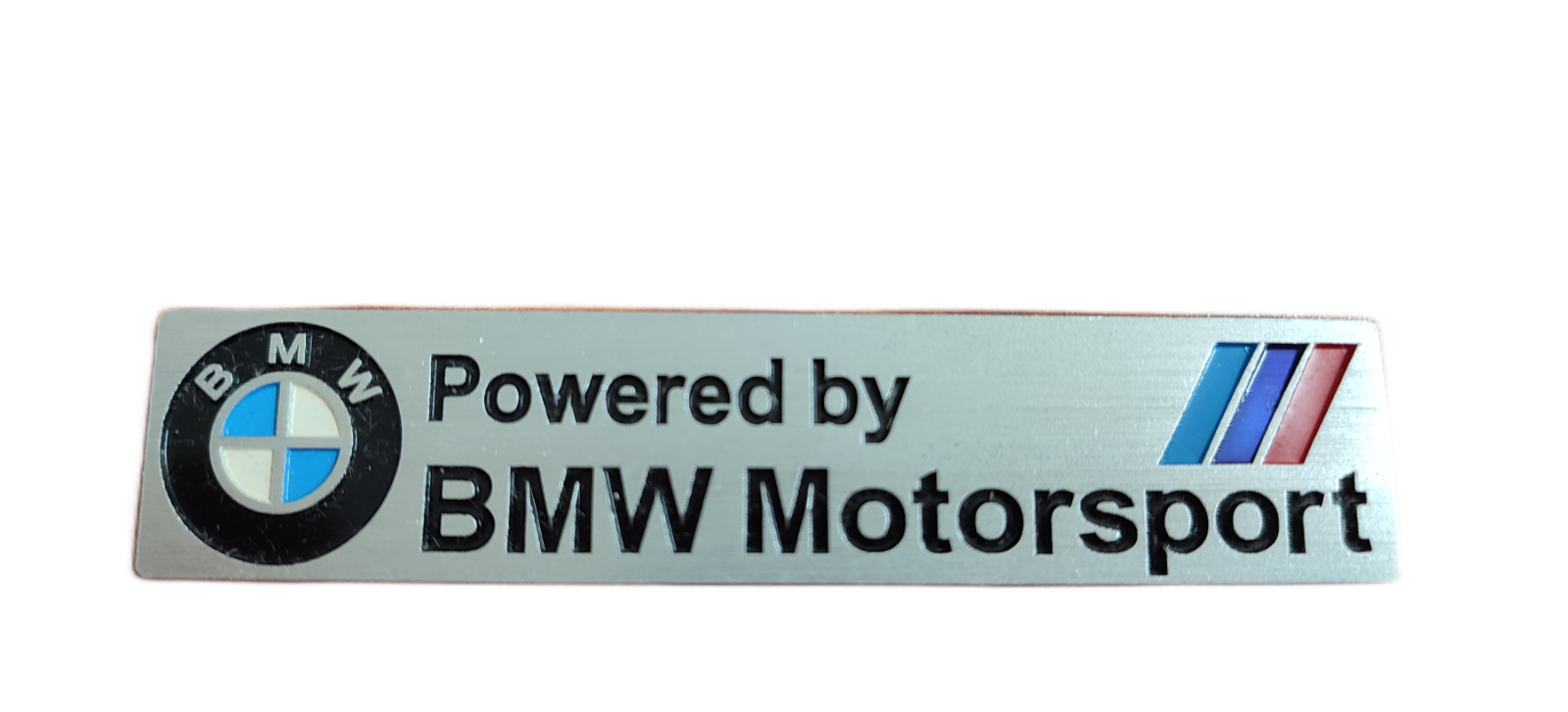 Powered by BMW Motorsport Steel Badge Emblem | OE