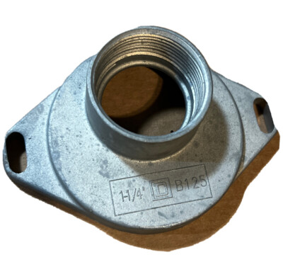 Square D B125 B Hub for 1-1/4" Conduit Raintight New Sealed | eBay