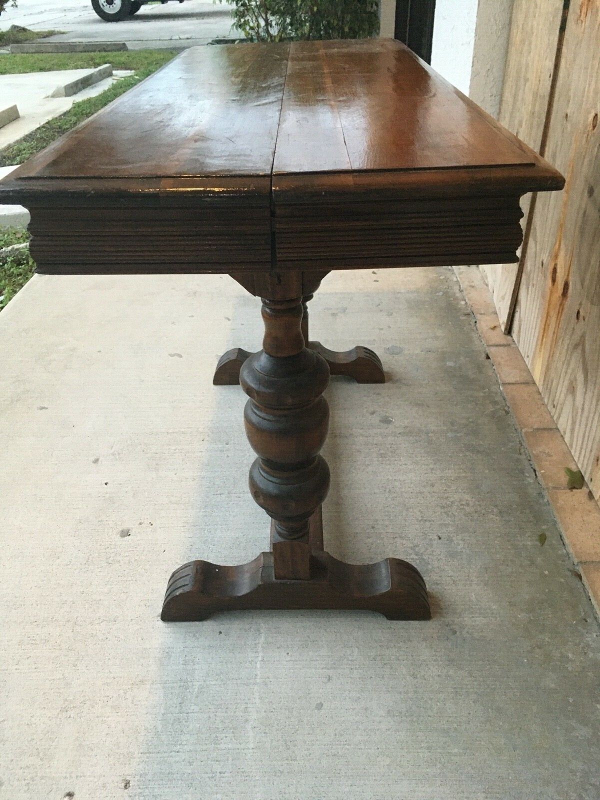 Antique Gluck Brothers Brooklyn New York Expanding Library Table Late ...