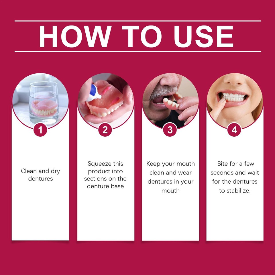 28g Thermoplastic Denture Adhesive Tooth Glue For Full & Partial ...