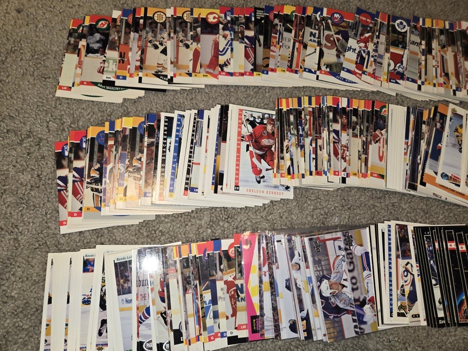 Lot Of 600 Hockey Cards Pro Set Upper Deck Vintage Modern Vtg NHL 90's ...