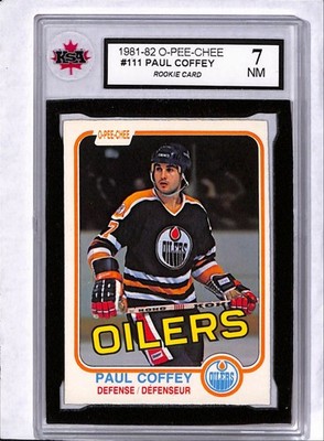 1981-82 O-Pee-Chee Paul Coffey Rookie KSA 7 (DP) #111 | eBay