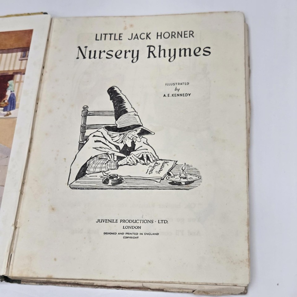 Vintage Little Jack Horner Nursery Rhymes Book | eBay UK