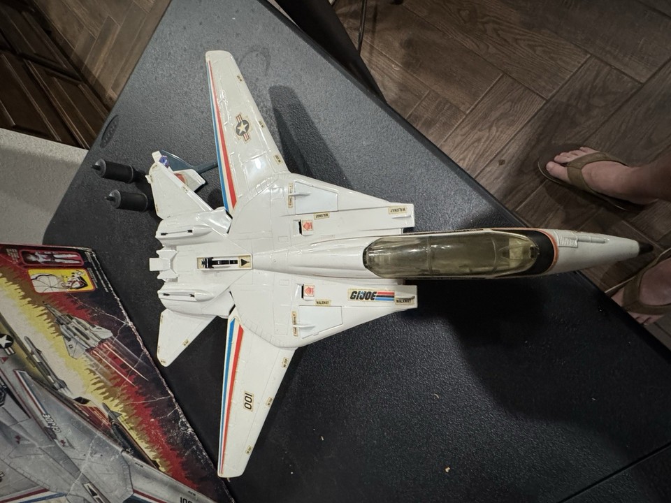 G.I. Joe Combat Jet Skystriker XP-14F 1983 Hasbro w/ Box Vintage Jet ...