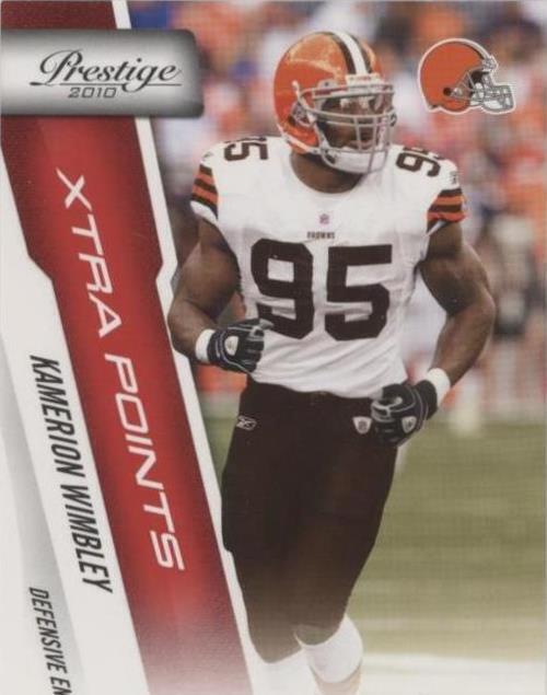 2010 Playoff Prestige - Kamerion Wimbley #50 Xtra Points Red /100 for ...