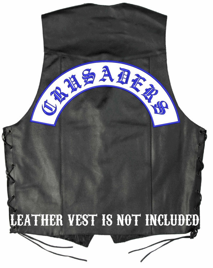 1 17" CUSTOM EMBROIDERED ROCKER - Biker Patch Top, Bot or Side - Sew or ...