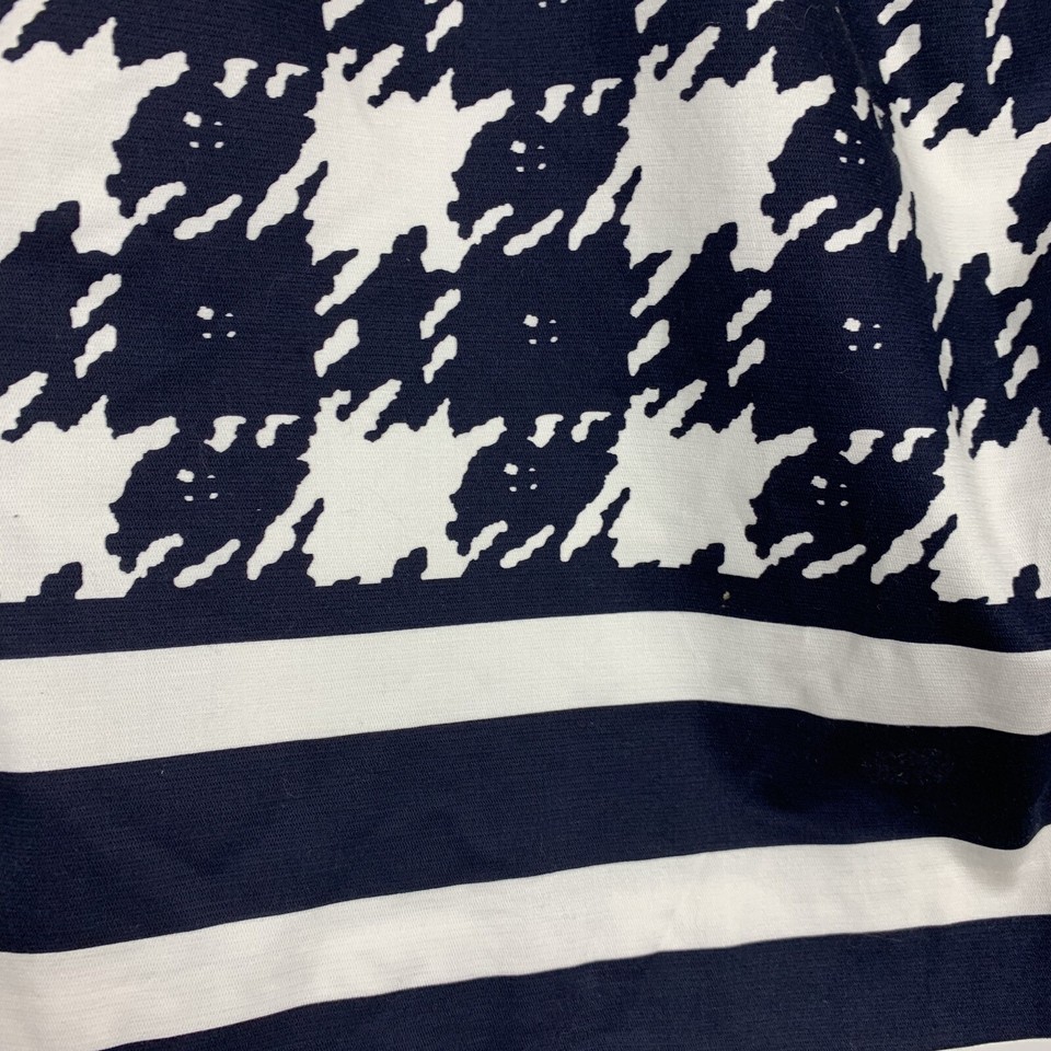 NWT The Limited Skirt Size 18 Navy Blue Houndstooth Print Pencil Fit ...