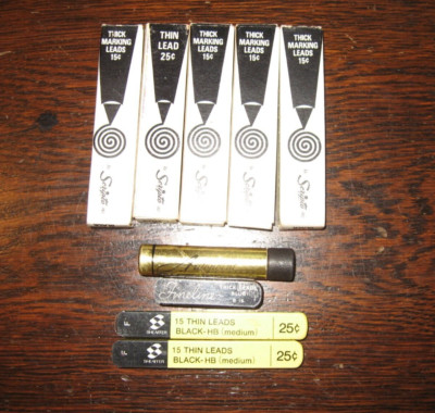 Scripto Thick and Thin Pencil refills Sheaffer Fineline Auto point ...