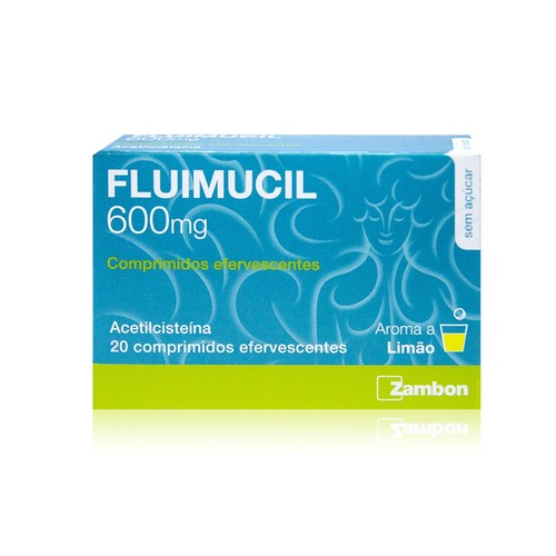 FLUIMUCIL 600mg • 20 Effervescent tablets / Expectorant Cough ...