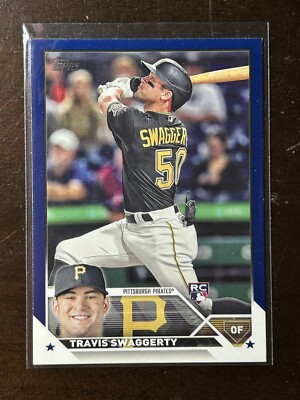 2023 Topps Series 1 Travis Swaggerty #67 Royal Blue Rookie RC ...
