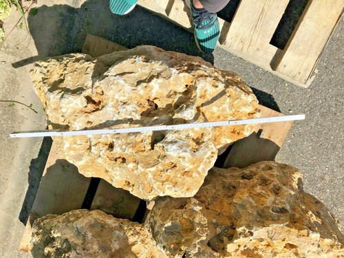 Felsen Kalkstein Naturstein Findling Garten Deko Aquariumstein Teich ...