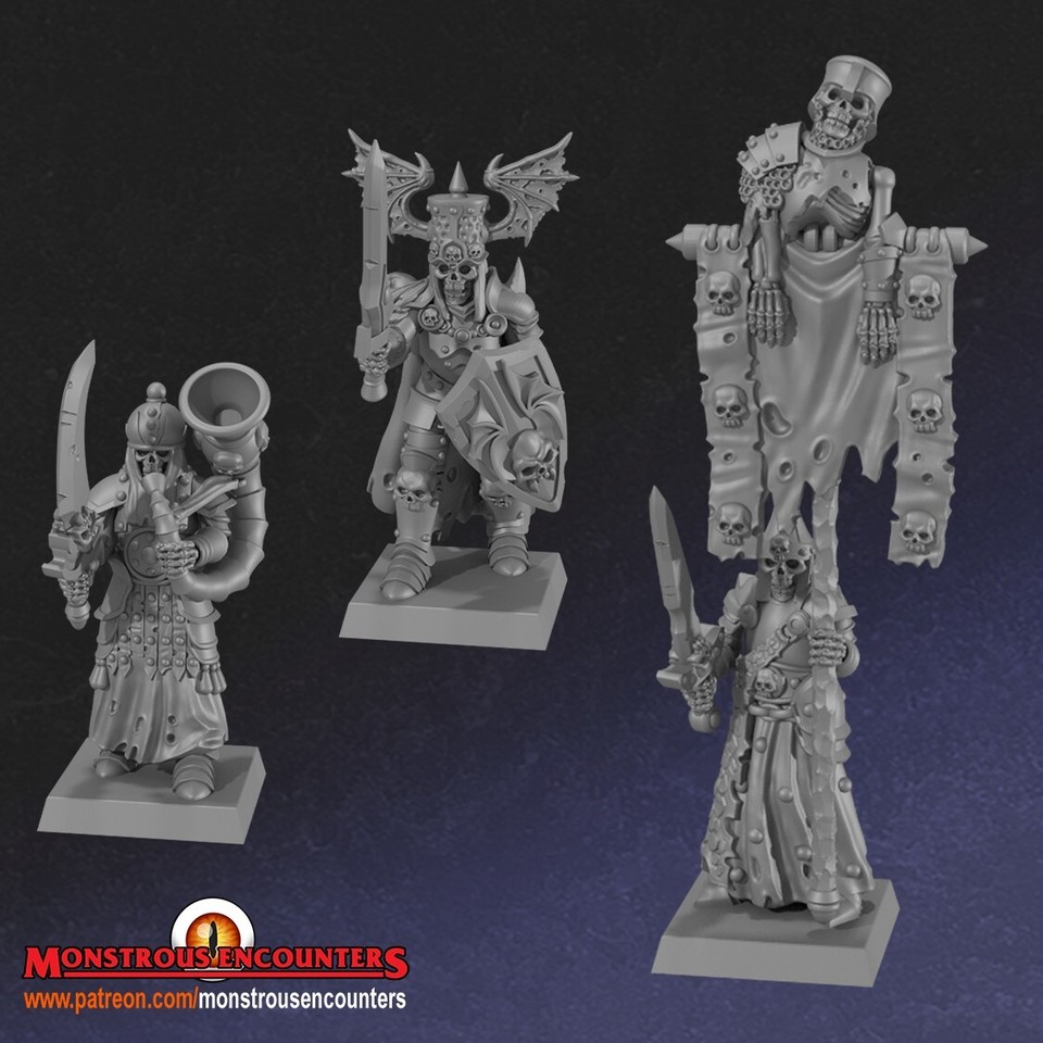 Barrow Wights x10 Two Handed Swords - 28/32mm miniatures by Monstrous ...