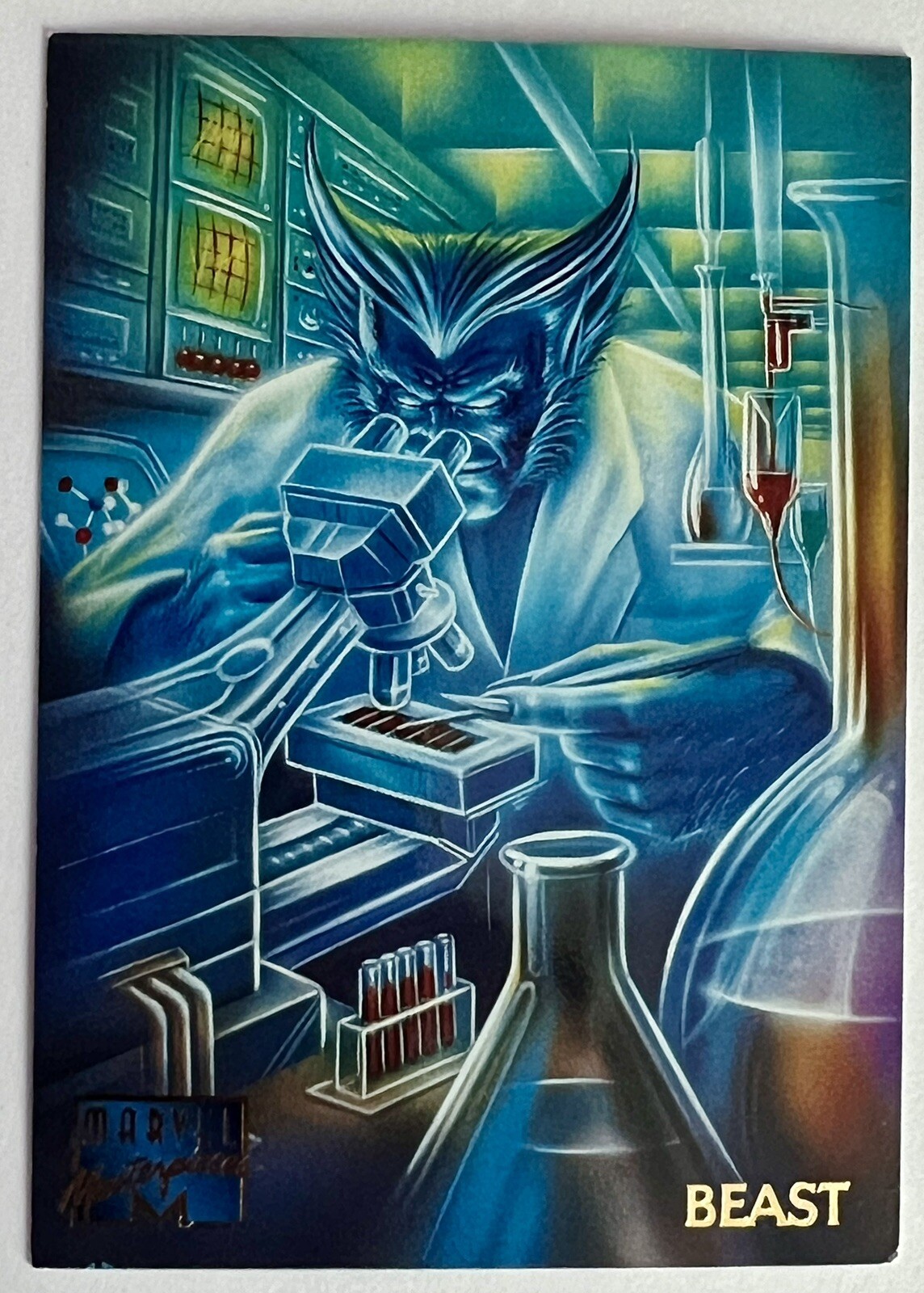 Beast Card #9 - DIMITRI PATELIS - Marvel Masterpieces - 1995 - Fleer | eBay