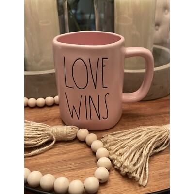 Rae Dunn Love Wins Anniversary Valentines Day Wedding Gift Coffee Tea ...