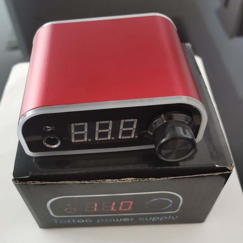 Mini Tattoo Power Supply with cable Box Digital LED Display Red Power ...