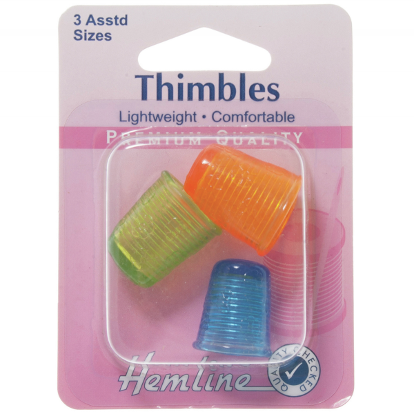 Hemline Selection Of Thimbles Sewing Quilting Leather Thimble Thumb ...