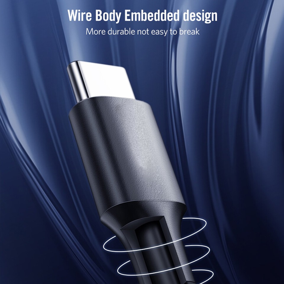 20AWG USB-C Type C to USB C Cable 5V 3A Charging Fast Charger USB 2.0 ...