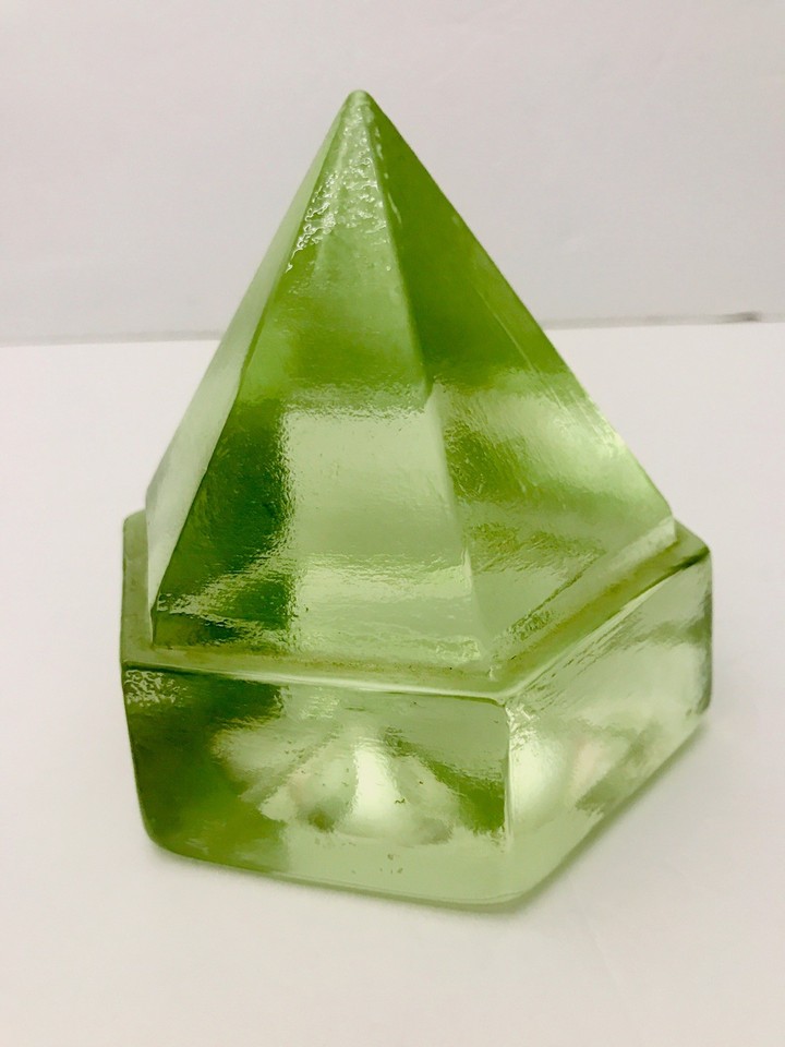 Vintage Ship's Deck Prism Light Green Glass Nautical Pyramid Boat ...