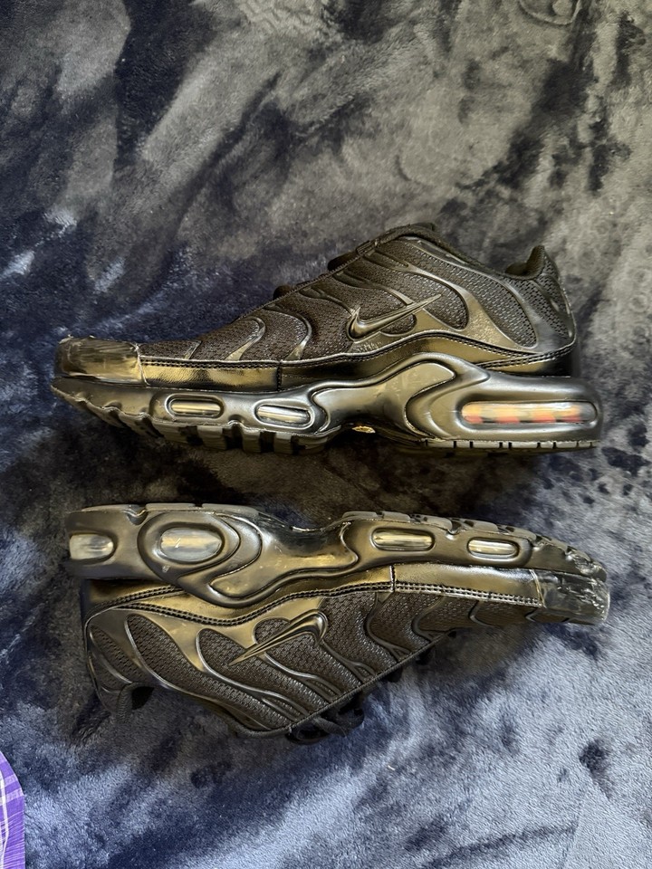 Nike Air Max Plus Triple Black 604133-050 Men's Size 10 | eBay