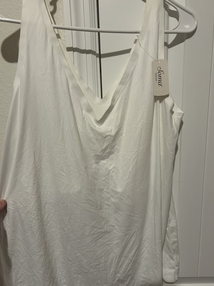 Soma Camisole Lot NWT with shelf bra. Size XXL. Great under see thru ...