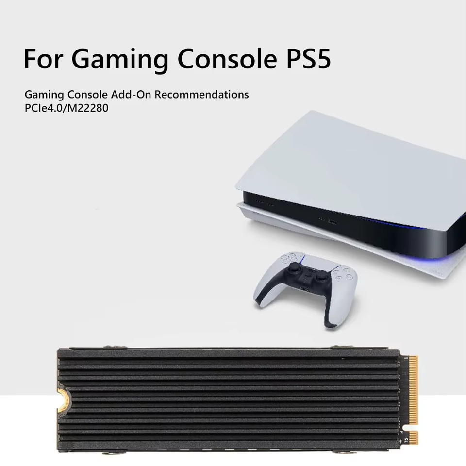 M.2 2280 SSD Heatsink Cooler Radiator NVME NGFF Auminum Alloy Heat ...