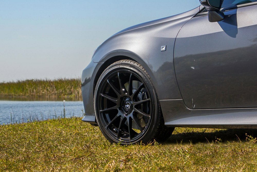 19x8.5 / 19x9.5 19 BLACK GF6 WHEELS RIMS FIT INFINITI G35 G37 Q45 M35 ...